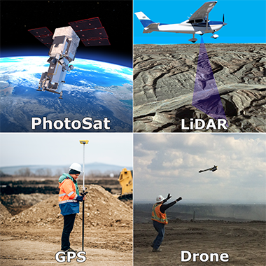 Highly accurate satellite surveying and topography - PhotoSat
